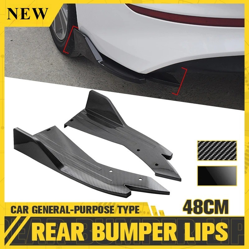 Jual New Universal Style Car Rear Bumper Lip Modification Accessories ...