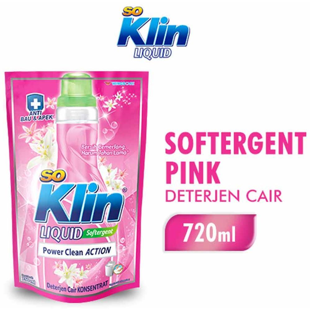 Jual SO KLIN DETERGENT CAIR SOFTERGENT 720/700mL | Shopee Indonesia