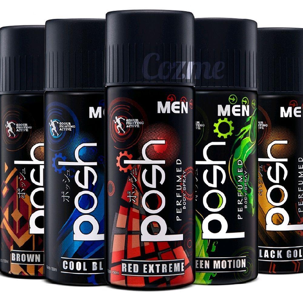 Jual Posh Men Perfumed Body Spray 150ml | Shopee Indonesia