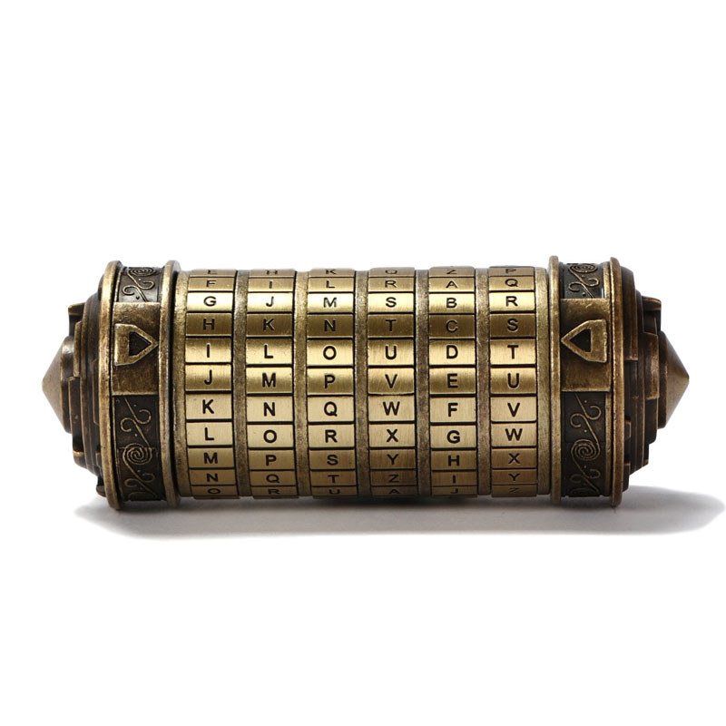 Jual Cryptex Da Vinci Code Lock With Hidden Compartment For Money Rings ...