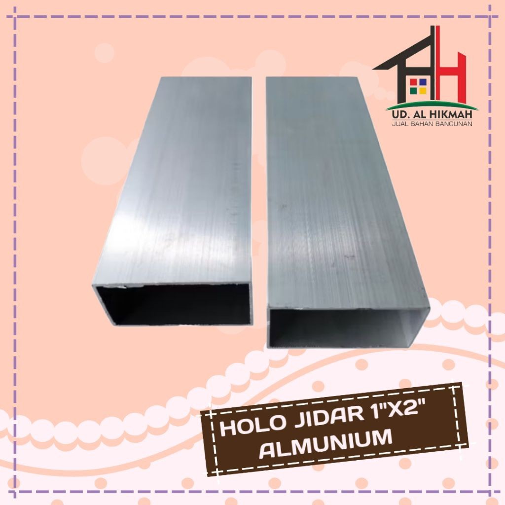 Jual Holo Hollow Jidar Kotak Aluminium 1x2 Banci ( 2,2 Cm x 4,4 Cm ...