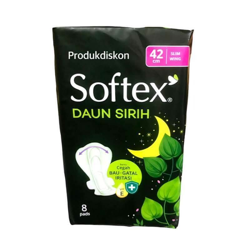 Jual Softex Pembalut Daun Sirih + Vitamin E Wing 42cm 8 pcs | Shopee ...