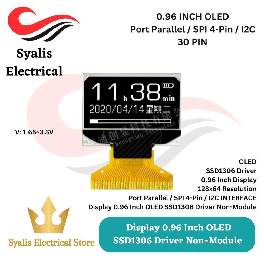 Jual Display 0.96 Inch OLED SSD1306 Driver Non-Module (HORIZONTAL ...