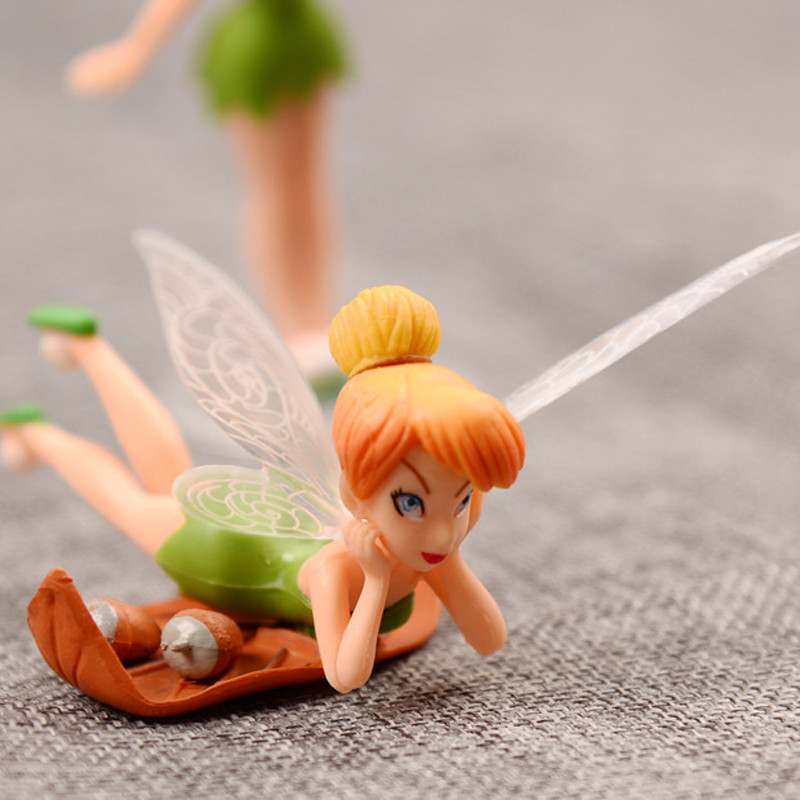 Jual 6pcs/set Anime Tinkerbell Fairy Tales Girls Tinker Bell PVC Action ...
