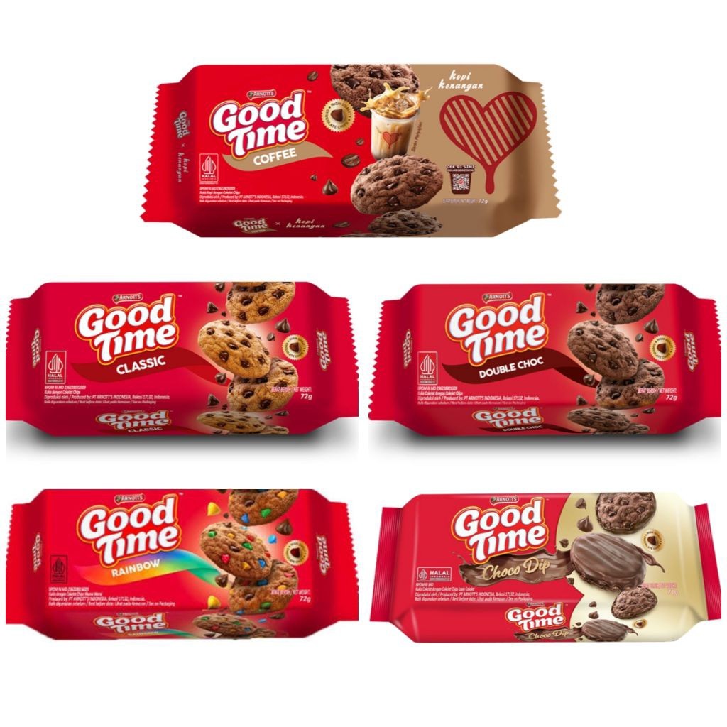 Jual Good Time Cookies Classic Chocolate double rainbow coffee kenangan ...