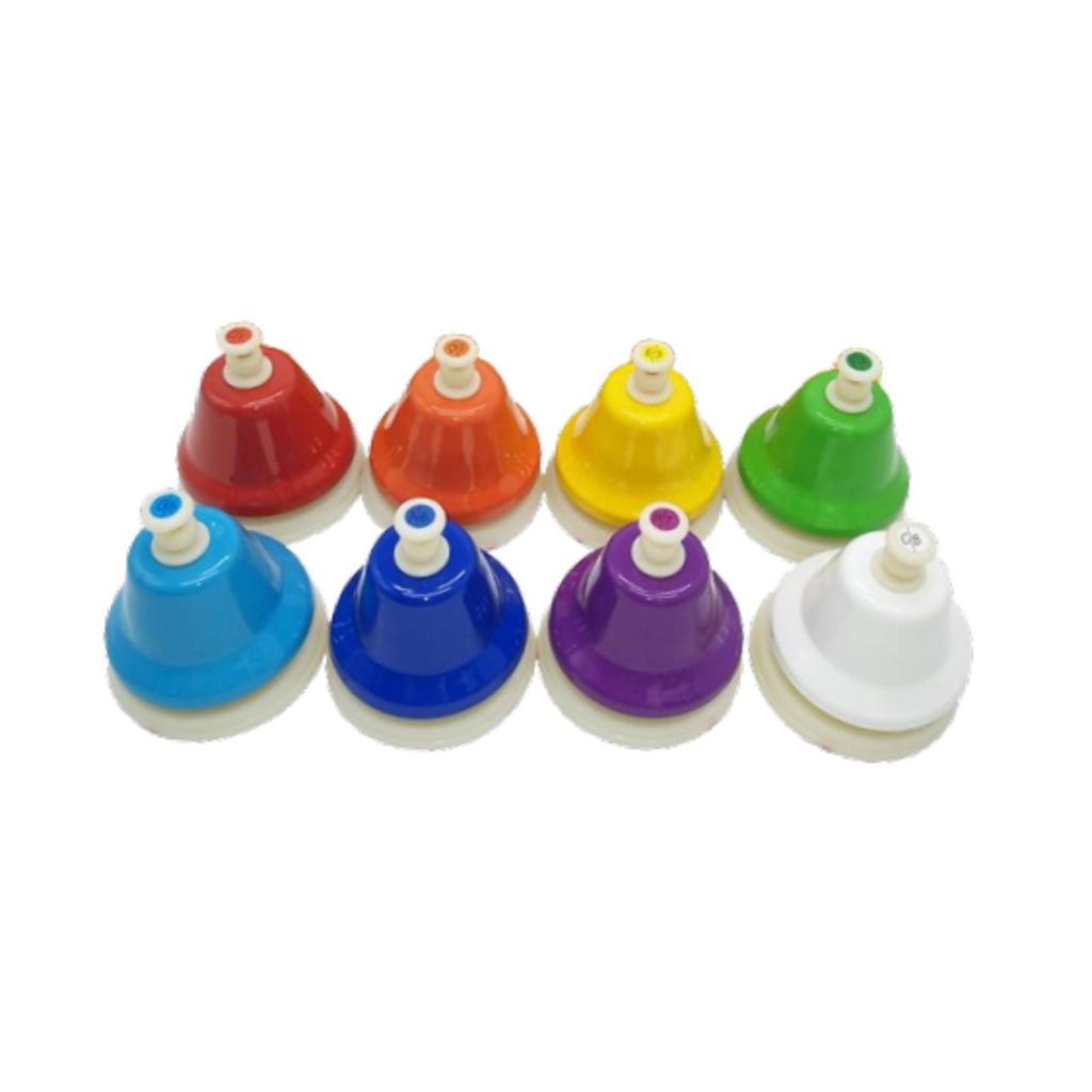 Jual Kids Play Desk Bells Hand Bells, Handheld Colorful Percussion ...