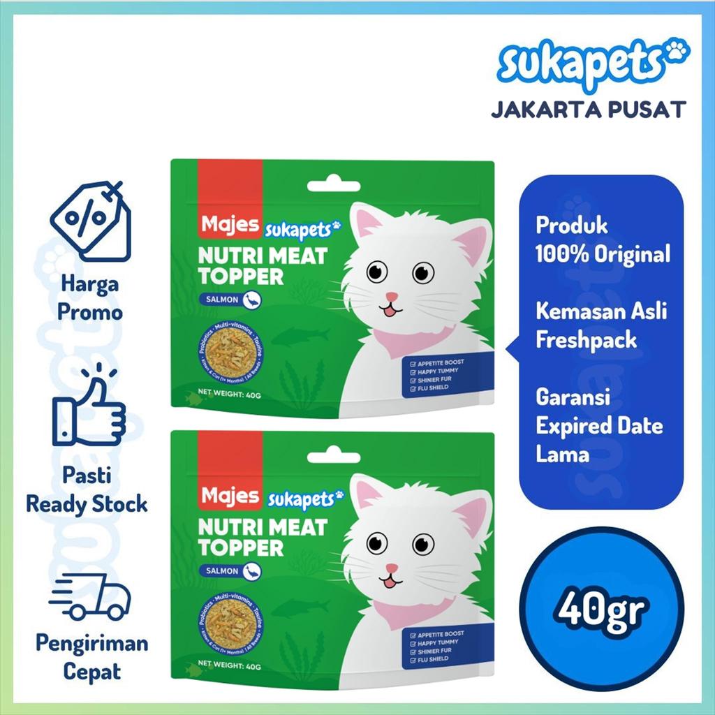 Jual Majes Cat Nutri Meat Topper Salmon No Grains No Pork Adult Kitten ...