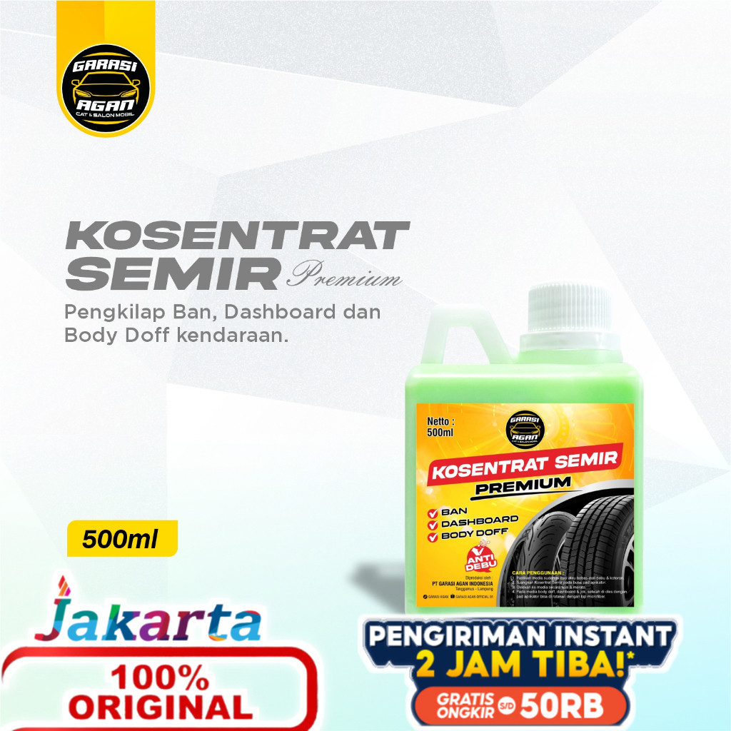 Jual GARASI AGAN Kosentrat Semir Premium 500ml Semir Ban Anti Debu ...