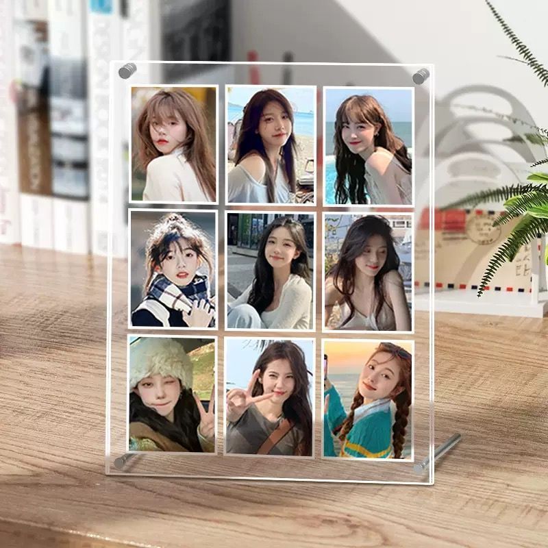 Jual Four/Nine-grid Small Card splay Stand Six-grid Idol Card Groove ...