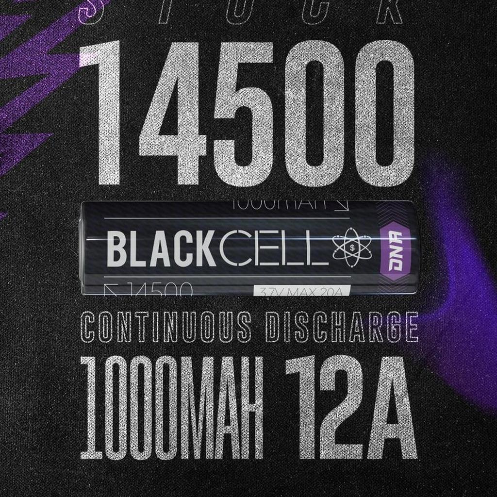 Jual BLACKCELL DNA 1000mAh 12A 14500 BATTERY BATERAI BLACK CELL ...