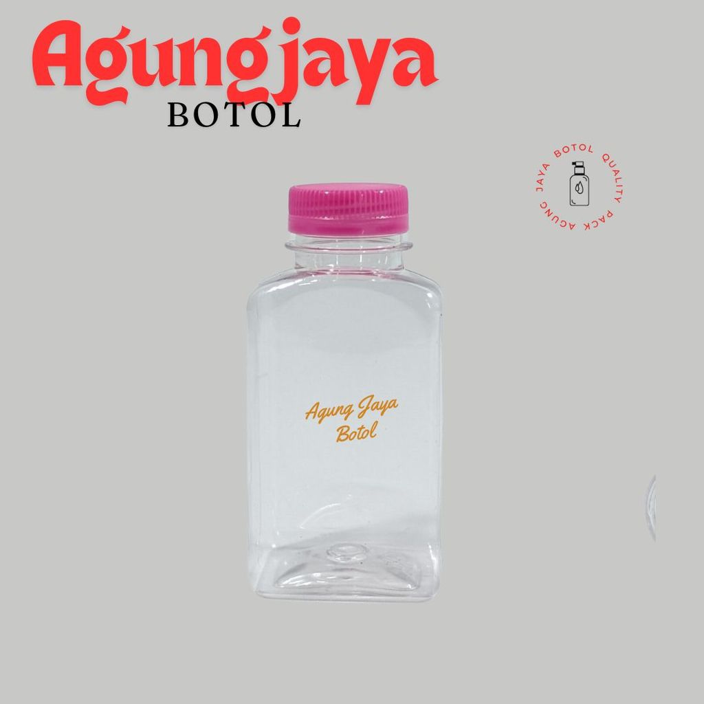 Jual Botol 150 Ml Square Natural Tutup PET/ Botol Plastik / Botol ...