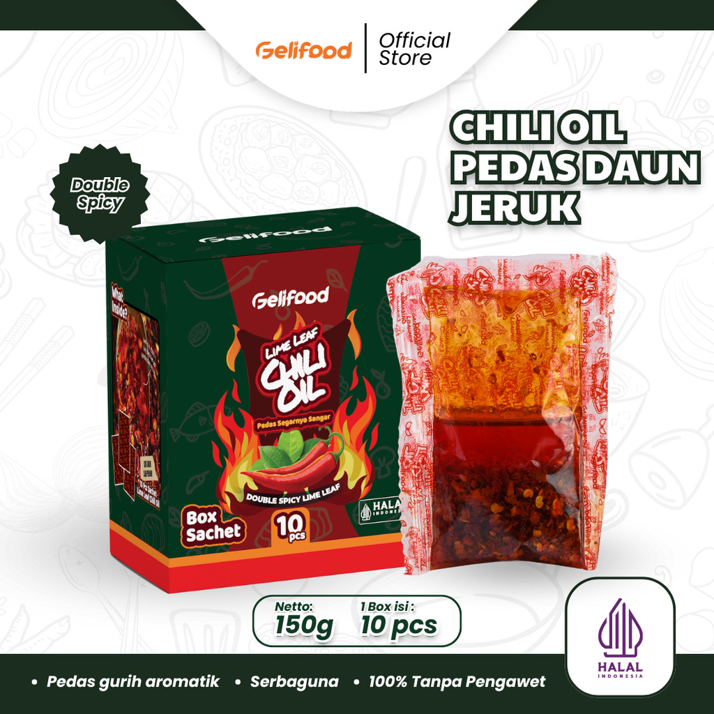 Jual Gelifood - Chilli Oil Daun Jeruk Sachet Level Double Spicy 15gr ...