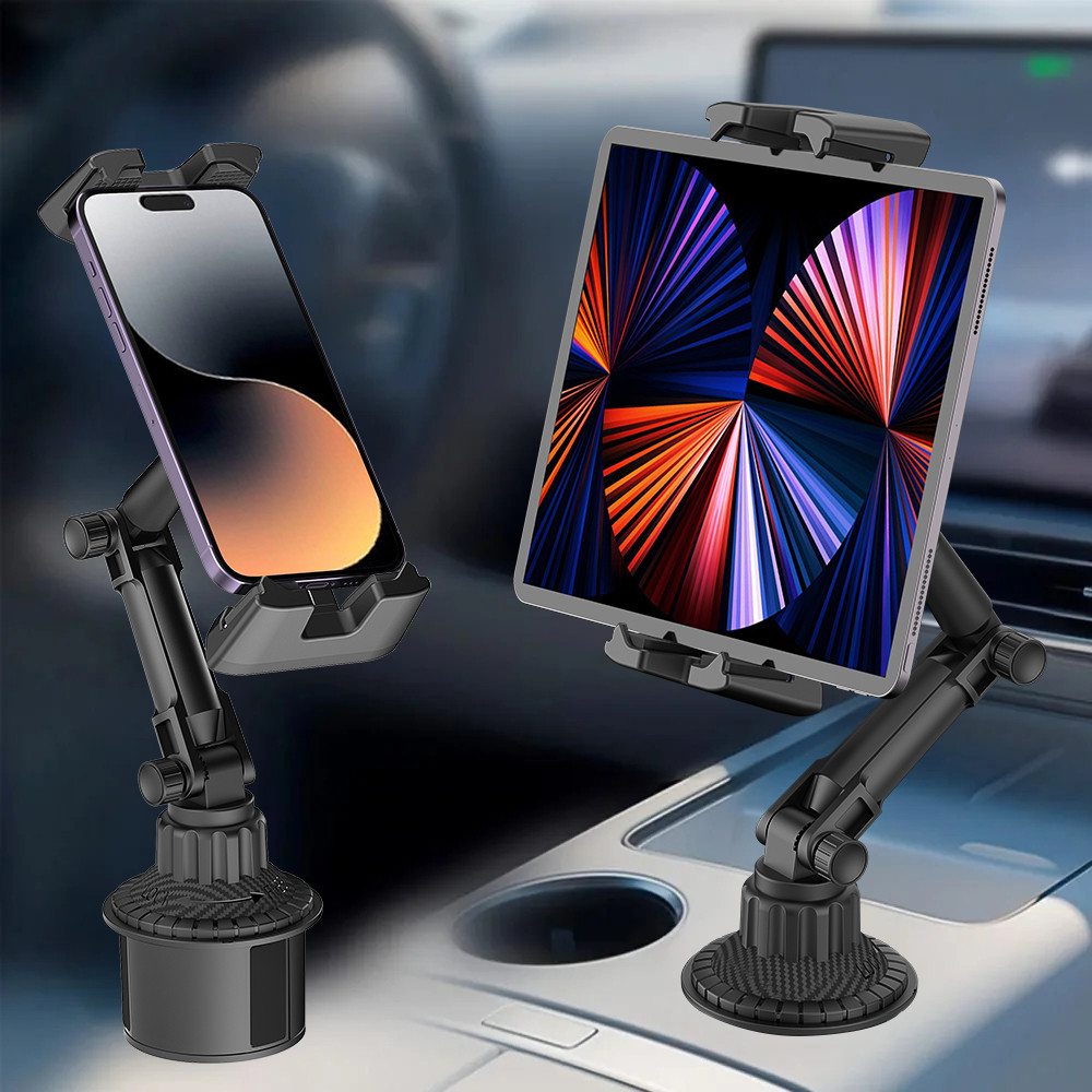 Jual 2in1 Universal Cup Holder Tablet Stand Mount Upgraded Long Neck ...