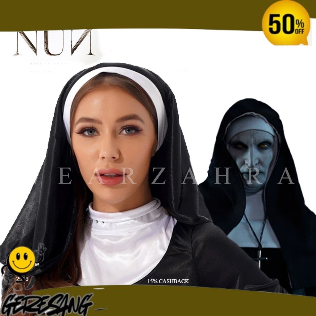 Jual TRENDING NEW ARRIVAL KERUDUNG SUSTER VALAK COSTUME SET - Conjuring ...