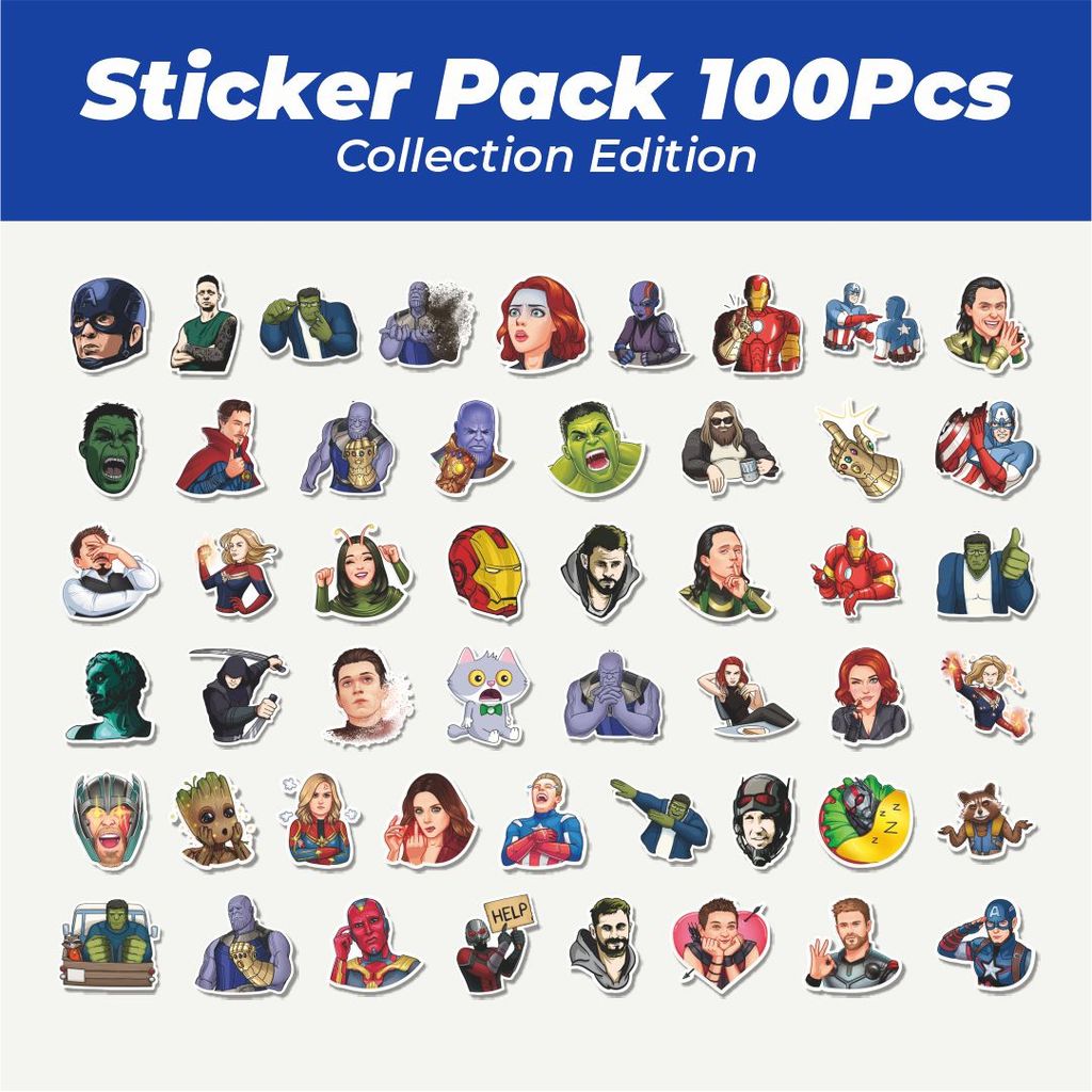 Jual Hot Stiker Stiker VK Avengers Edition Lucu Anti Air Stikers ...