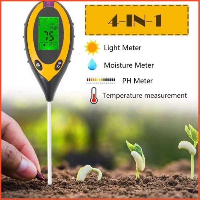 Jual UNIQIN SOIL PH METER DIGITAL TESTER ALAT UKUR UJI CEK PH TANAH ...