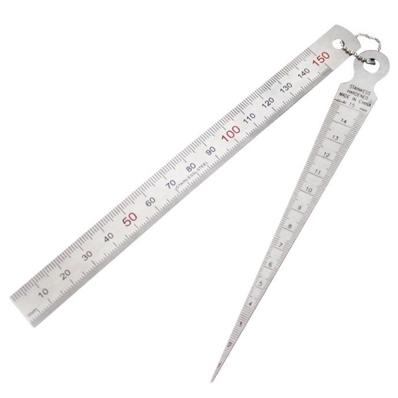 Jual 1-15mm Set Wedge Feeler Gauge Clearance Ruler Probe Taper Gauge ...