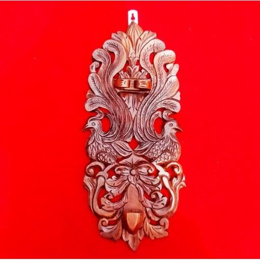 Jual Blawong Keris Kayu Ukir Motif Burung Merak LP2 | Shopee Indonesia
