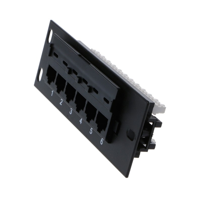 Jual 6 Ports CAT5 CAT5E Patch Panel RJ45 Networking Wall Mount Rack ...