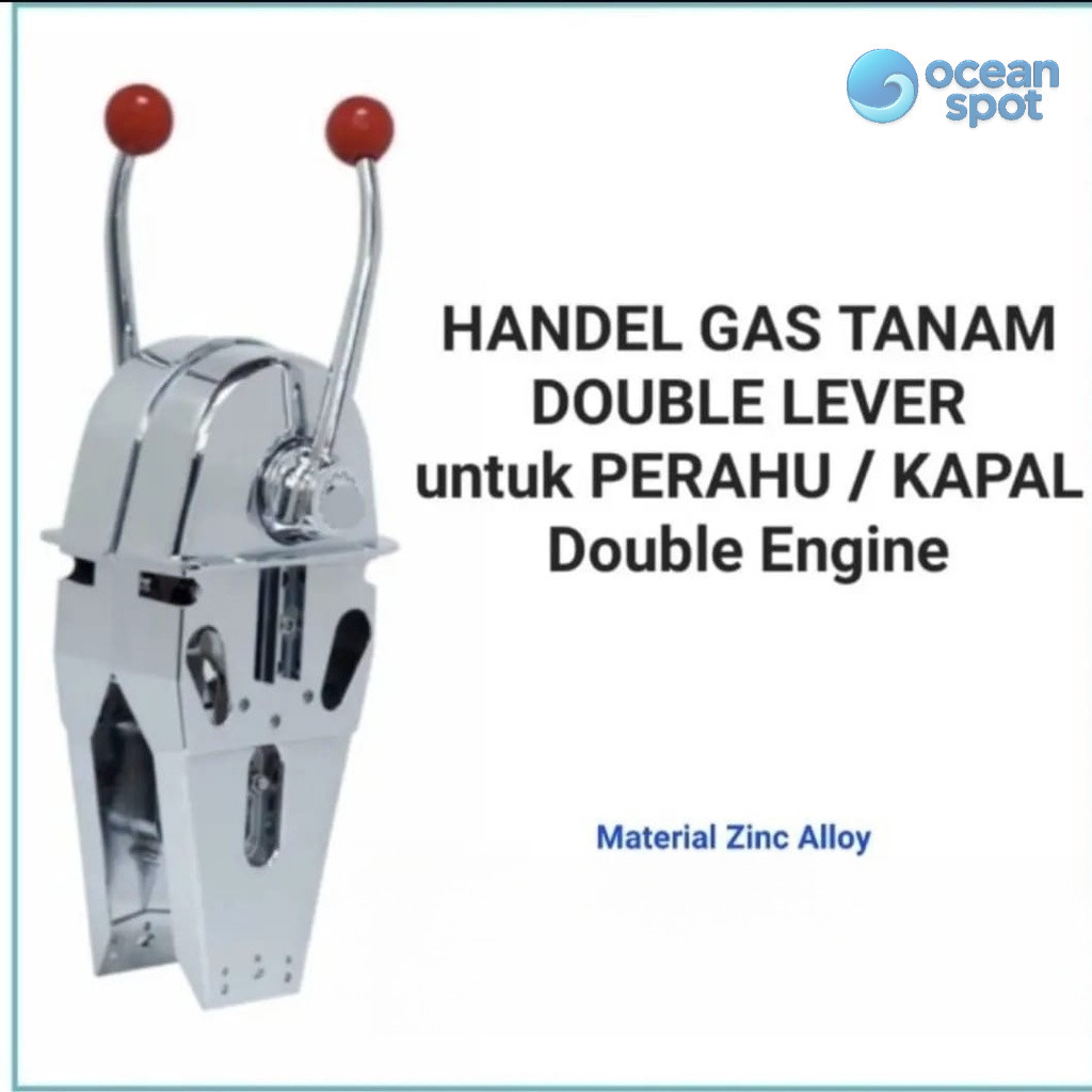 Jual Handle / Handel Gas Tanam Remote Throttle DUAL LEVER ENGINE gaya ...