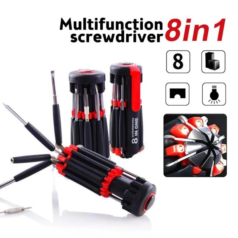 Jual 8 Dalam 1 Obeng Multi Portabel Dengan Alat Senter LED Aksesori ...