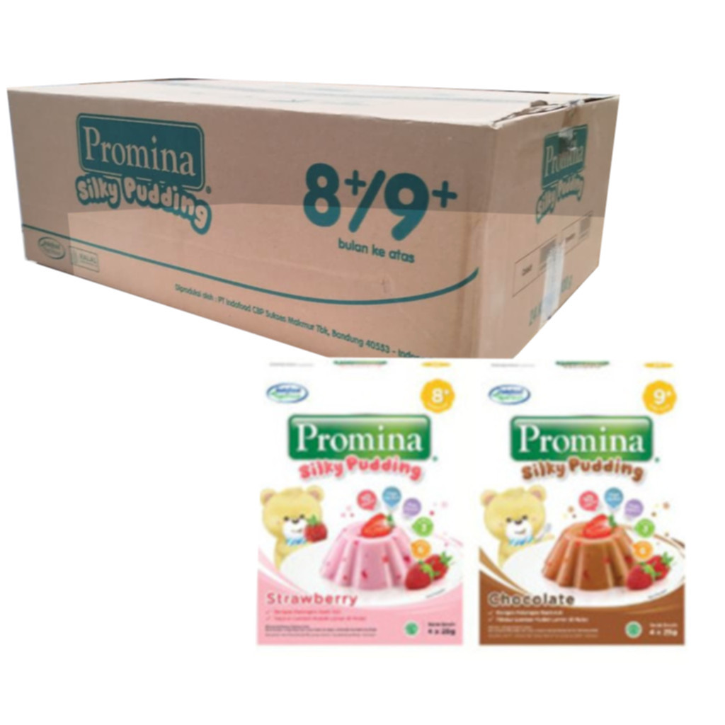 Jual PER KARTON Promina Silky Pudding 2 VARIAN RASA 100gr ISI 24 PCS ...