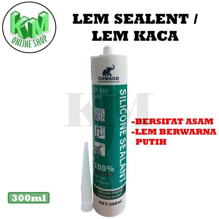 Jual Lem Sealant Kaca Lem Silicone Asam, Netral Lem Kaca Black,White ...
