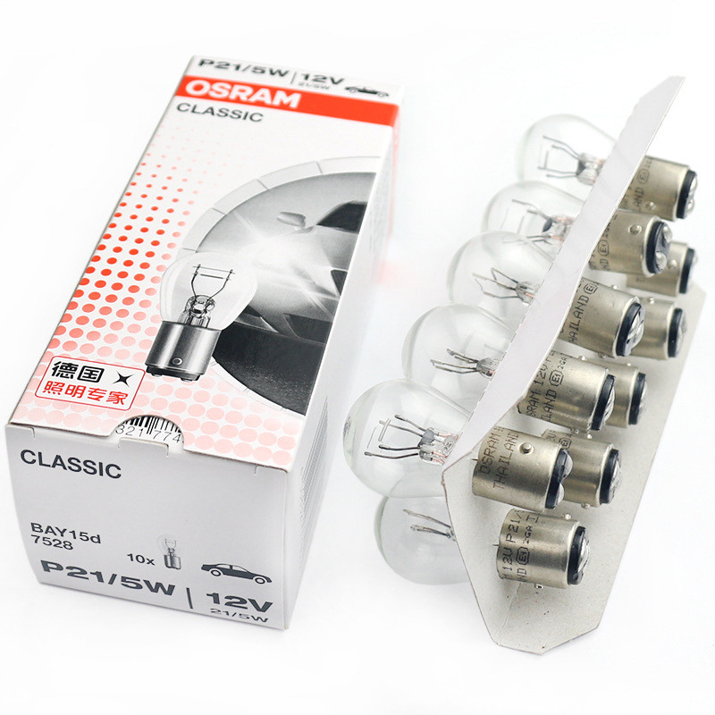 Jual OSRAM 7506 P21W S25 BA15s 12V 21W Original Line Metal Bases Turn ...