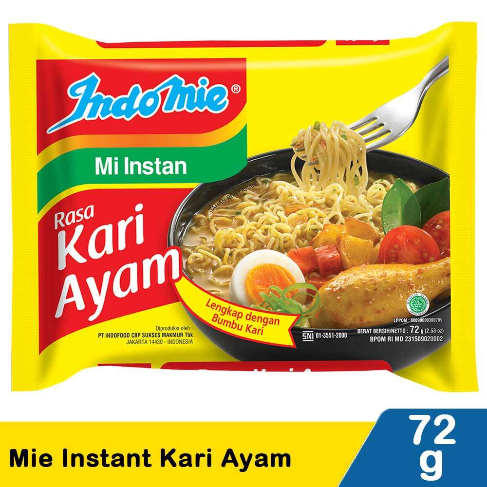 Jual INDOMIE MIE INSTANT KARI AYAM 72g | Shopee Indonesia