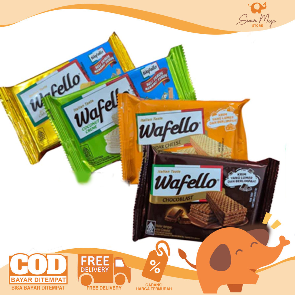 Jual WAFELLO Wafer Italia 38 gr Isi 11 All Varian | Wafello Butter ...