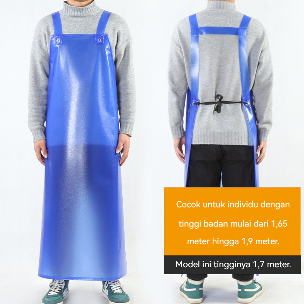 Jual COD Celemek Masak Anti Air Dan Minyak Apron Pvc Celemek Dapur ...