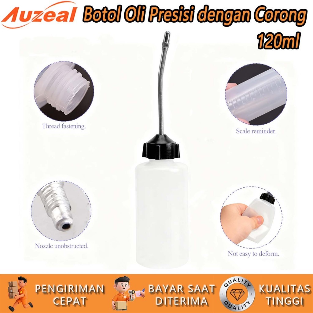 Jual Auzeal Botol Oil 120ml Botol Minyak Pipa Besi Ujung Stainless ...