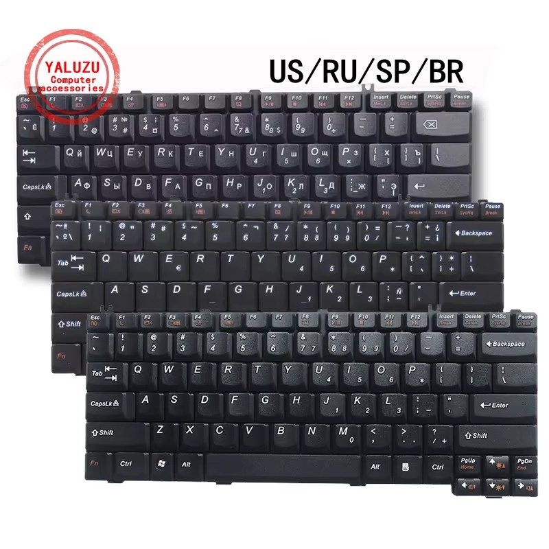 Jual US/RU/SP/BR Laptop Keyboard For Lenovo N100 N200 N220/G N440/A/G ...