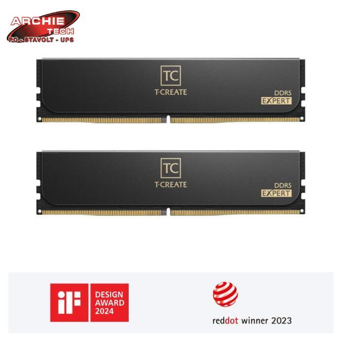 Jual RAM DDR5 TEAM TC-T-CREATE EXPERT 64GB 2x32GB PC6400MHz CL34 BLACK ...