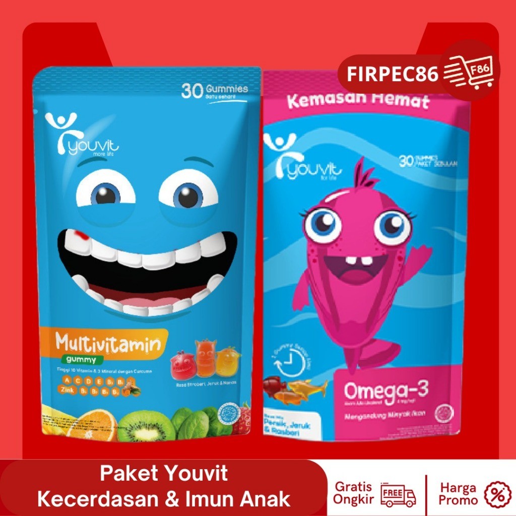 Jual YOUVIT Vitamin Anak Paket LENGKAP: Nafsu Makan, Daya Tahan Imun ...