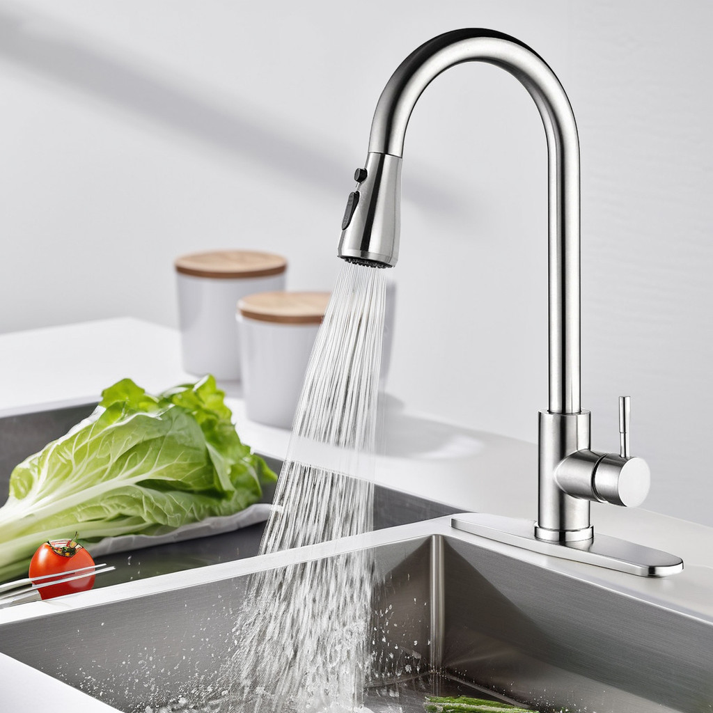 Jual Kitchen Faucet Deck Mounted Pull Out Spout Kitchen Sink Mixer Tap ...