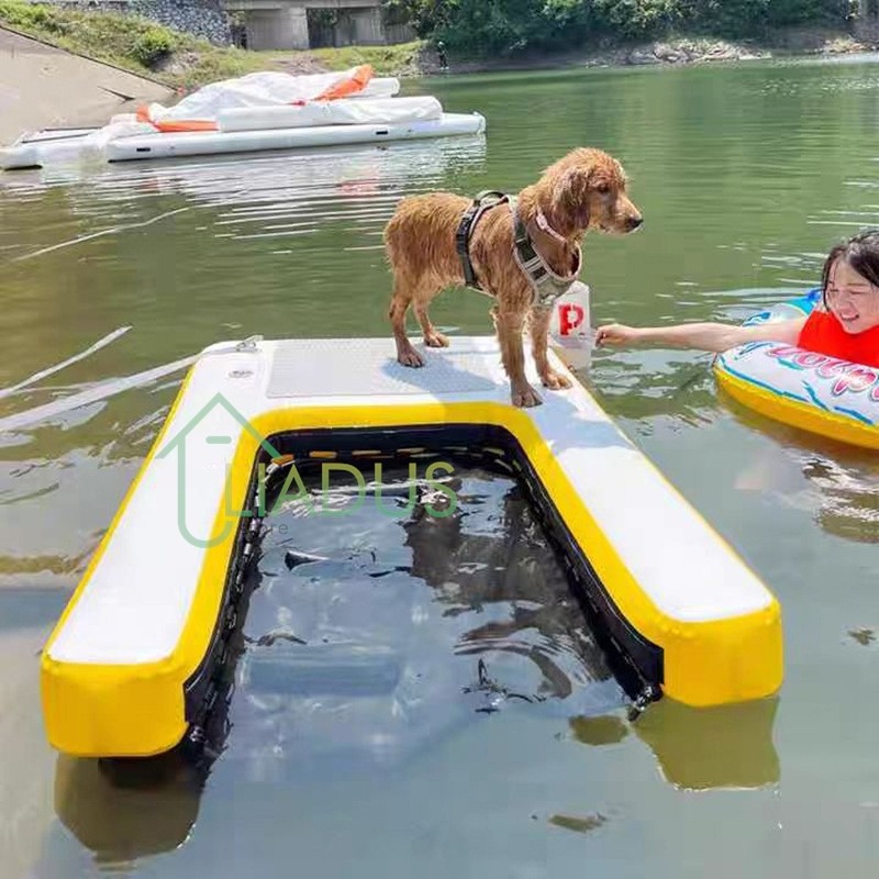 Jual Stock Inflatable Dog Boat Ramp Dog Water Ramp For Boat, Dock ...