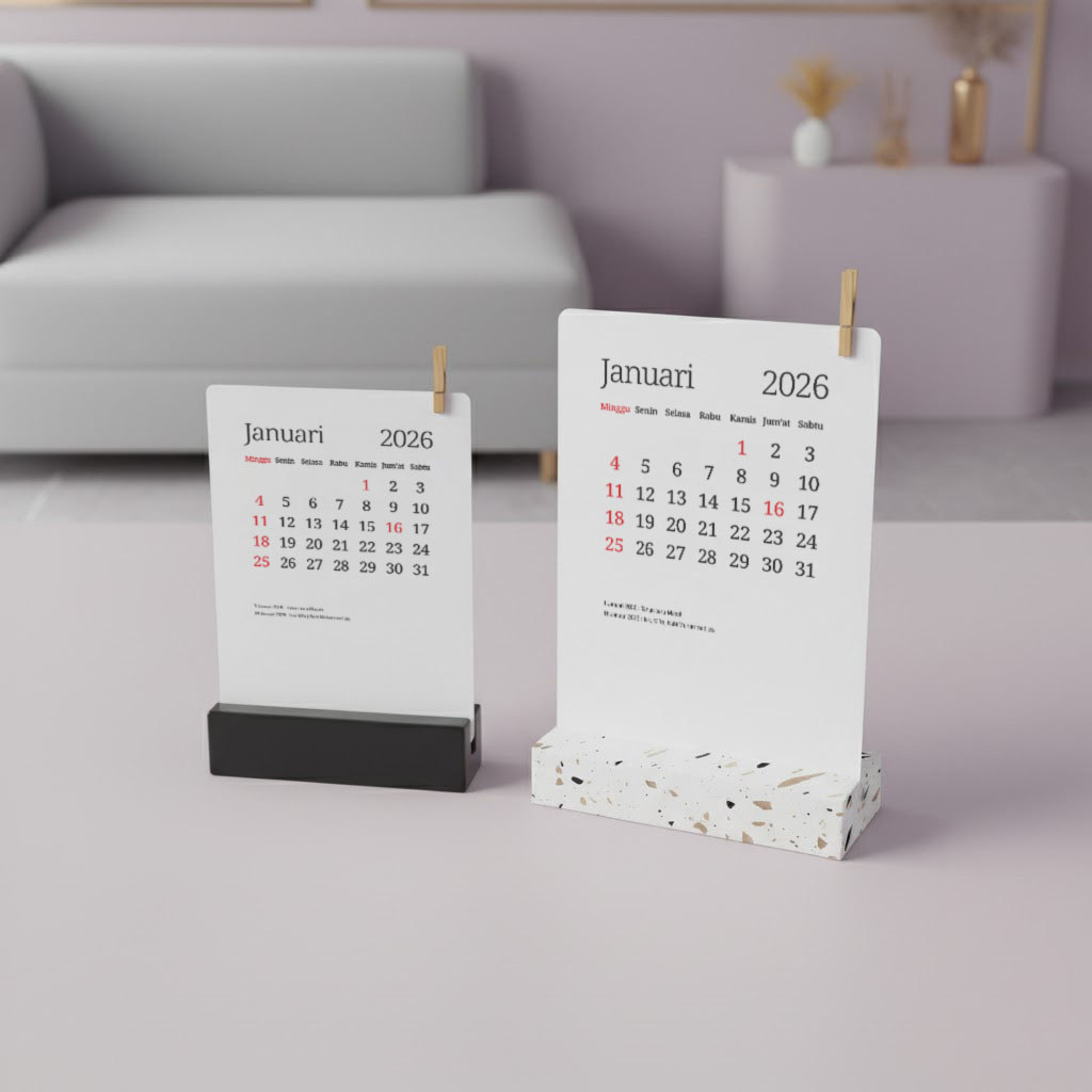 Jual Kalender Meja Estetik 2026 | Semen | Souvenir | Aesthetic Calendar ...