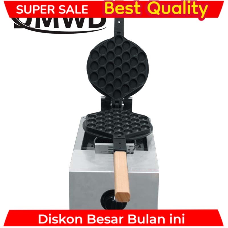 Jual Commercial Egg Eggettes Waffle Maker Iron LPG Gas Breakfast Hong ...