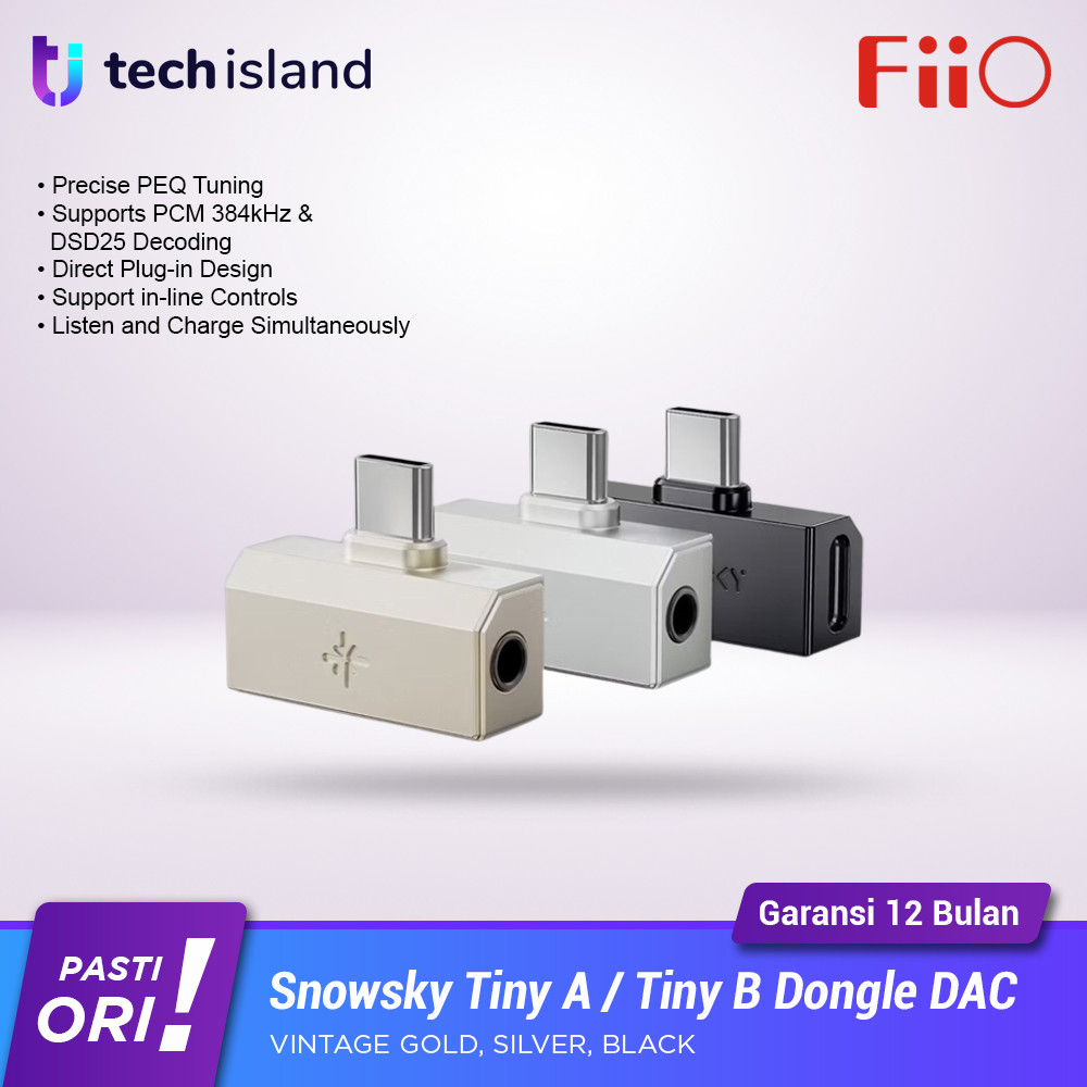 Jual FiiO Snowsky Tiny Mini Tiny A Tiny B Portable Dongle DAC Dongle 3 ...