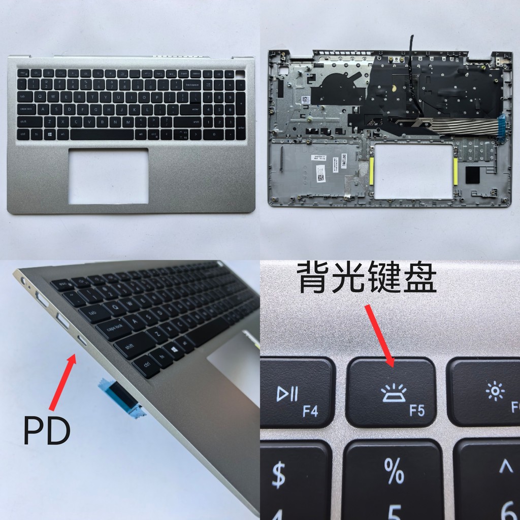 Jual Backlit New laptop keyboard palmrest for Dell piron Vostro 3511 ...