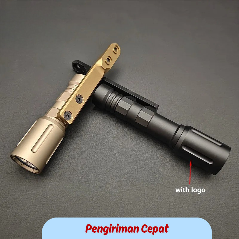 Jual PCP Metal CNC V2 1300 Lumen White LED Weapon Flashlight And MLOK ...