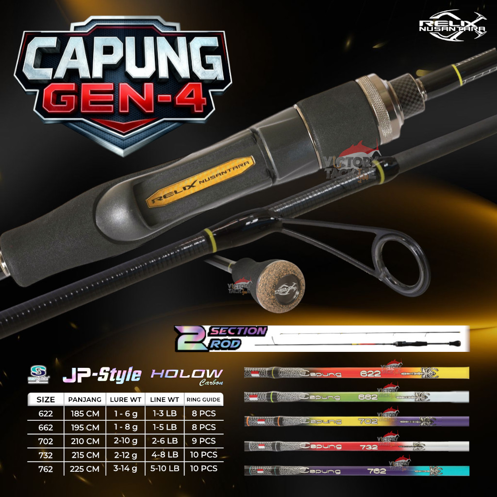 Jual RELIX NUSANTARA CAPUNG 2024 GEN 4 JORAN PANCING ULTRALIGHT CARBON ...