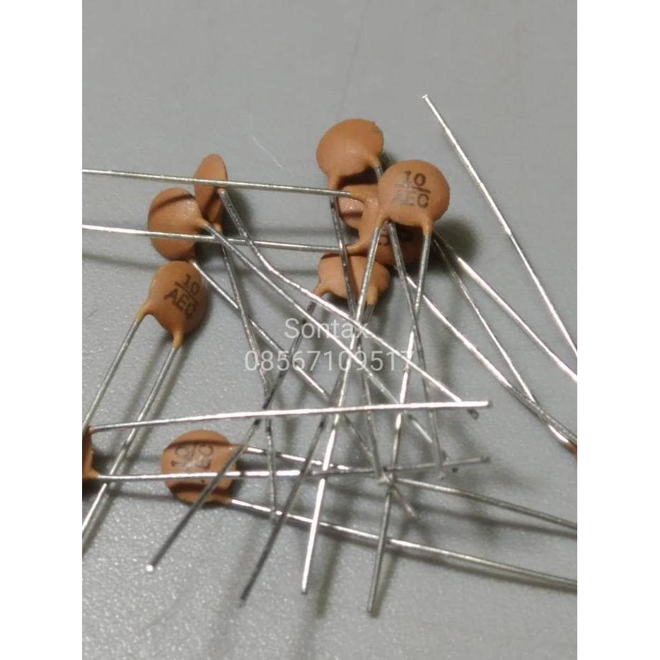 Jual 10pf 10 pf capacitor kapasitor npo keramik ceramic ...Eletronik ...