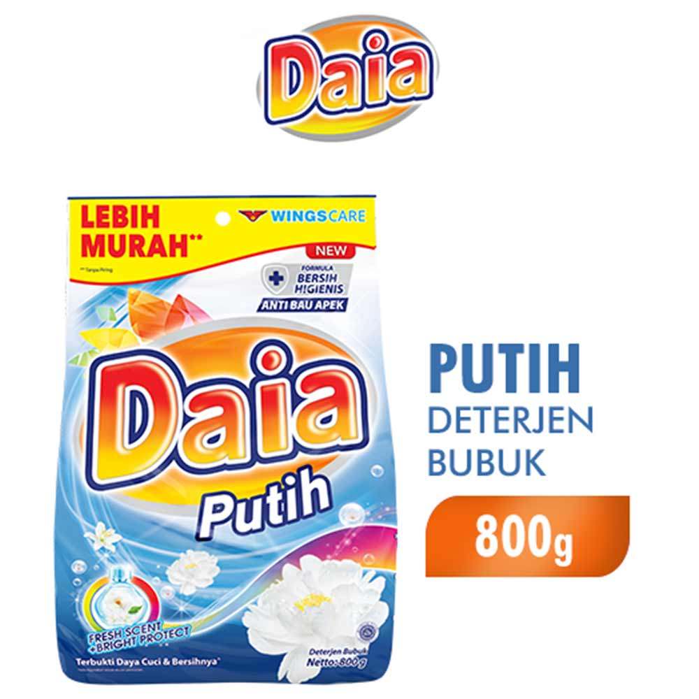 Jual DAIA DETERGENT BUBUK PUTIH 850/800g | Shopee Indonesia