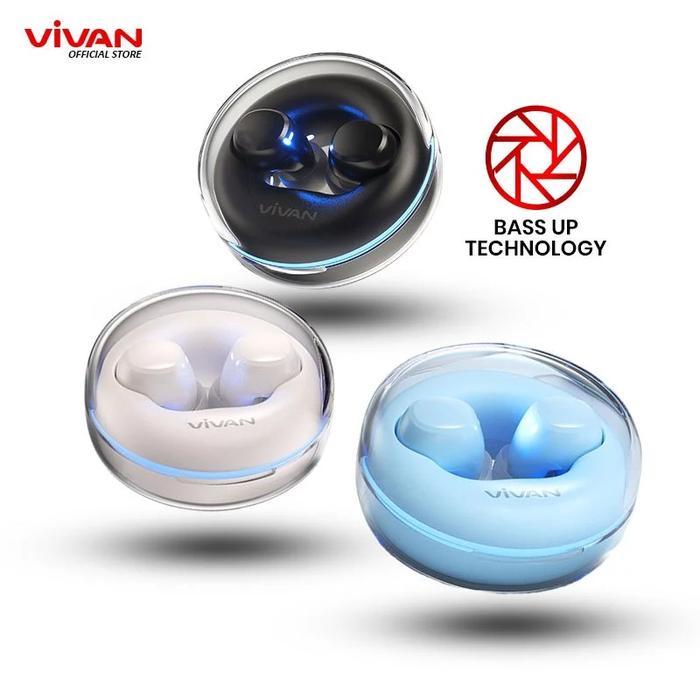 Jual VIVAN Space Mini TWS Bass Up Bluetooth 5.4 Low Latency 38MS Gaming ...