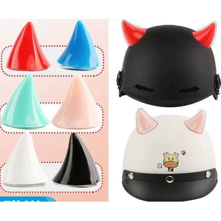 Jual Sepasang hiasan helm dalam bentuk tanduk devil dan model rusa ...