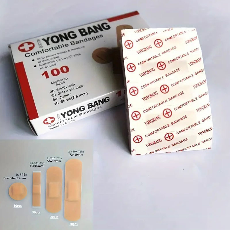 Jual 100pcs Mecal Wound Adhesive Paster - Keep Your Wounds Secure Four ...