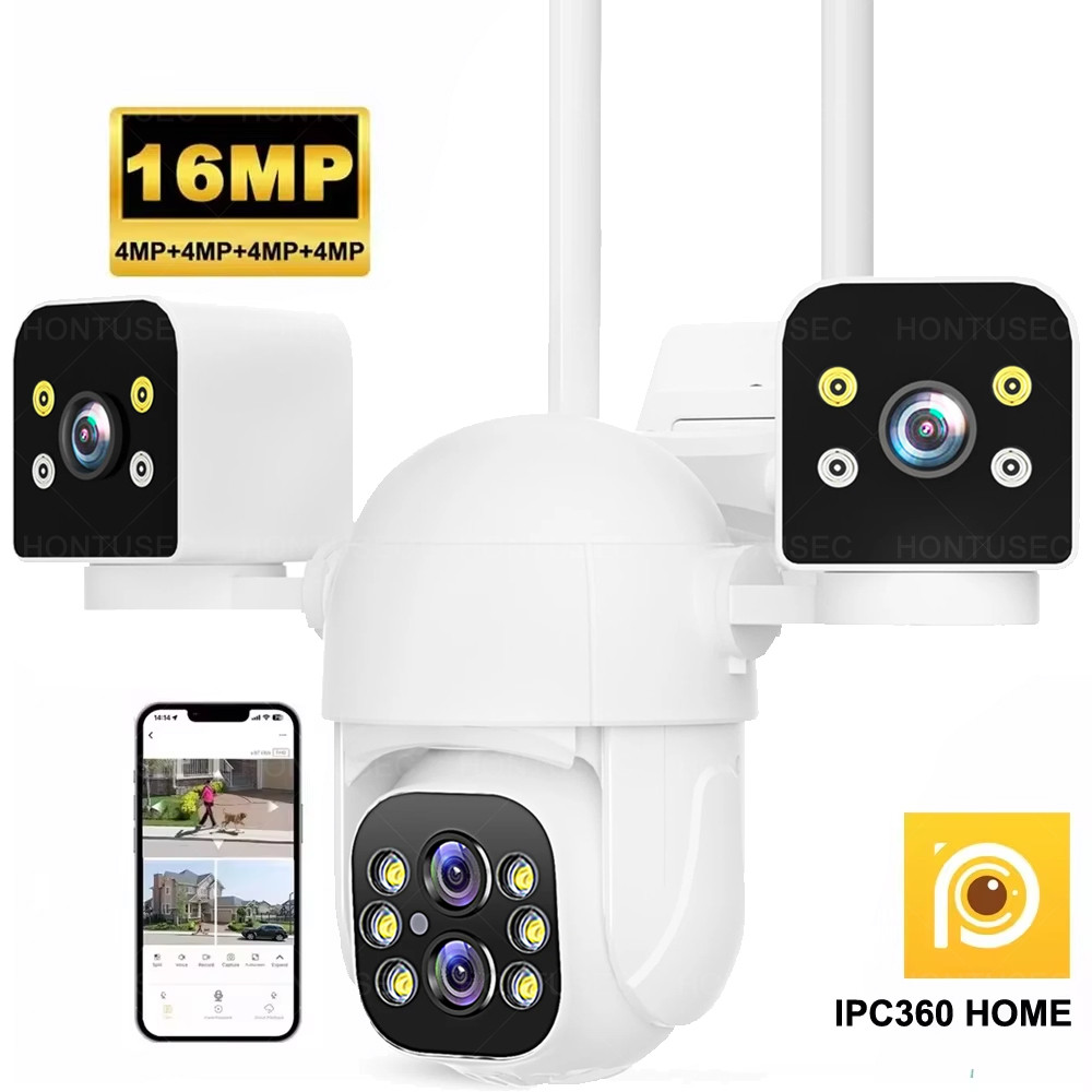 Jual IPC360 HOME 8K 16MP 10X Zoom PTZ Camera Color Night Vision Two Way ...