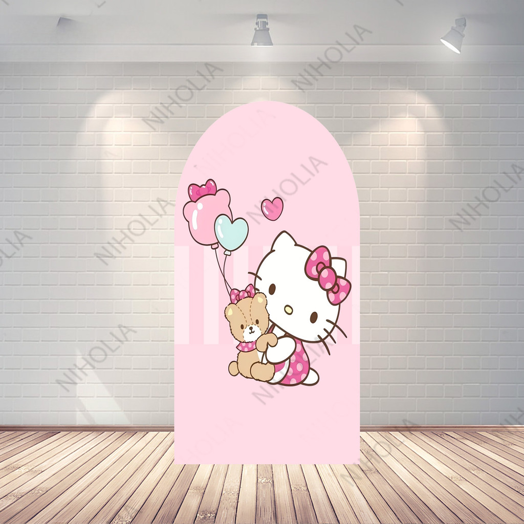 Jual Hello Kitty Photo Backdrop Cinnamoroll Arch Cover Kids Birthday ...